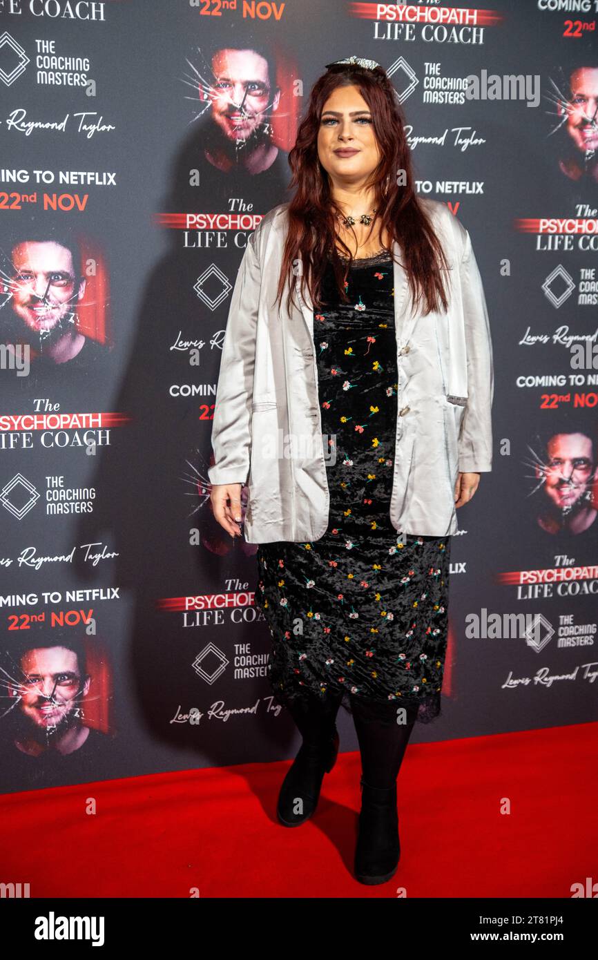 London, Großbritannien. November 2023. Psychopath Life Coach Premiere ...