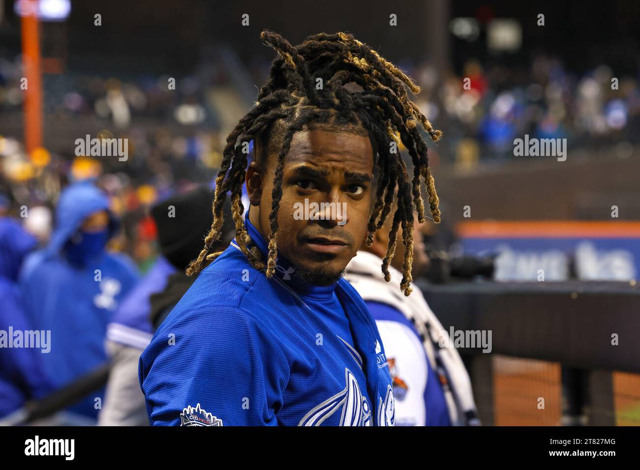 Los Tigres del Licey Domingo Leyba (6) während des achten Inning eines ...