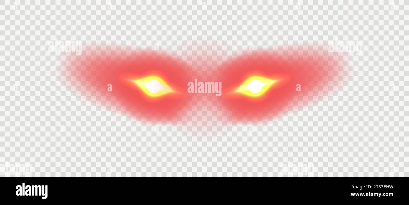 Laser Red Eyes Meme Game Superhelden-Vektorvorlage Illustration. Comic ...