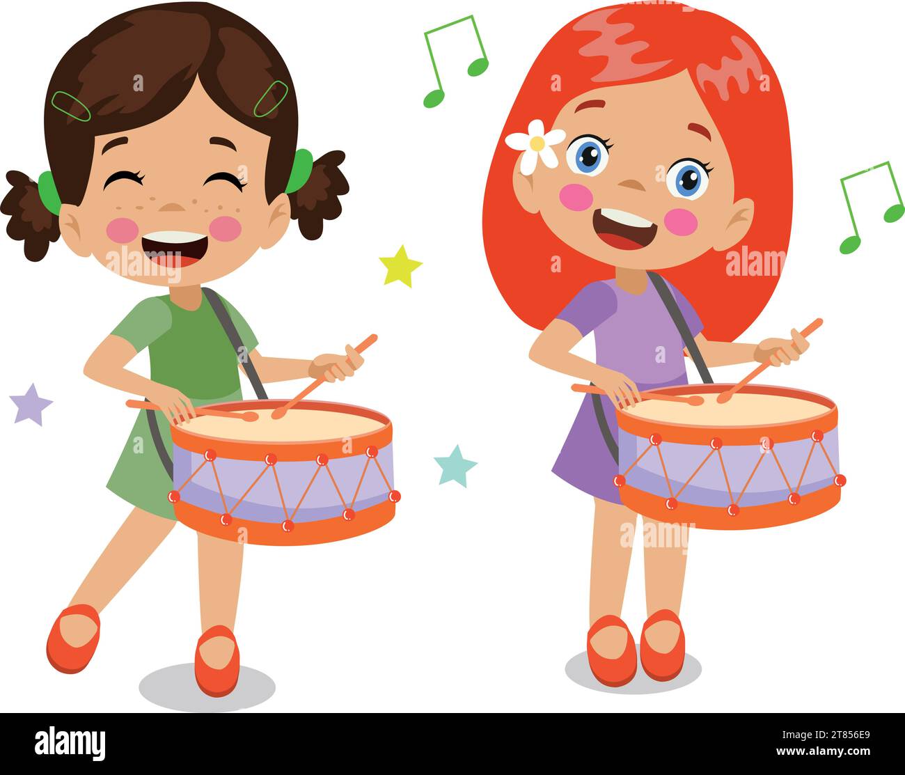 Kleine mädchen Stock-Vektorgrafiken kaufen - Alamy