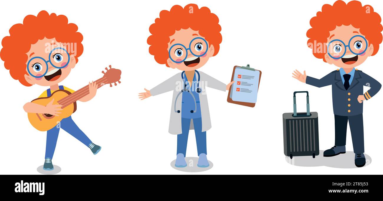 Berufe cartoon Stock-Vektorgrafiken kaufen - Alamy