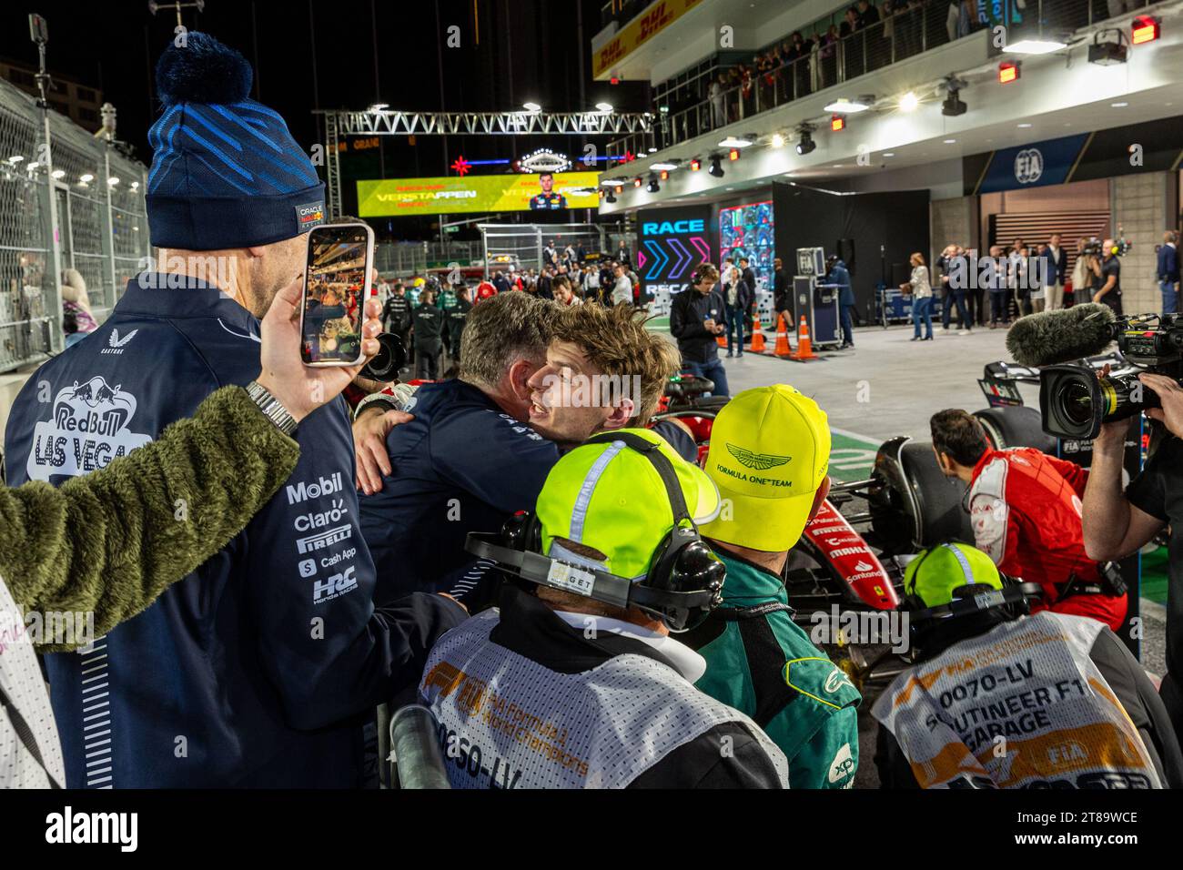 Las Vegas, USA. November 2023. Red Bull-Pilot Max Verstappen aus den ...
