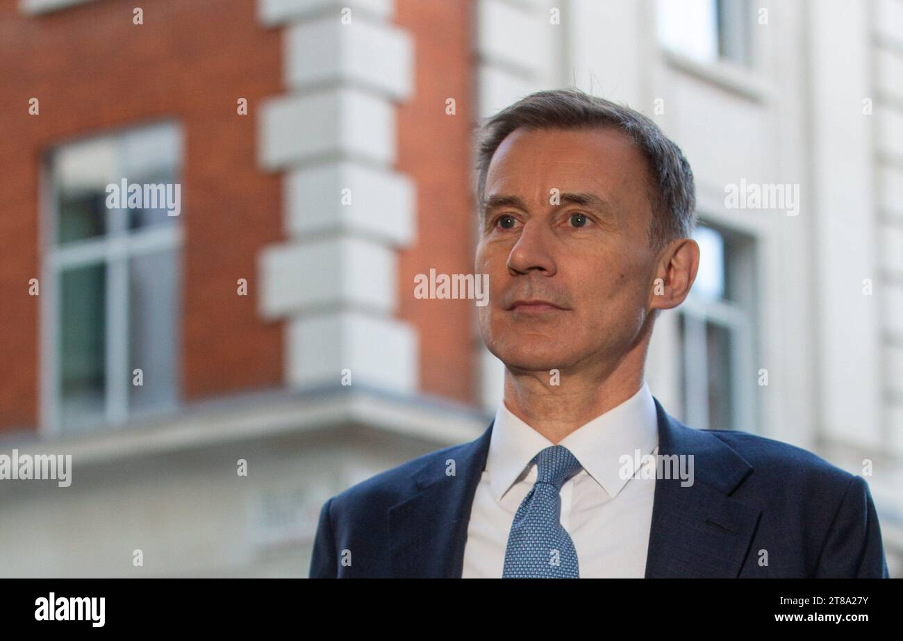 London England Gro britannien November 2023 Der Finanzminister