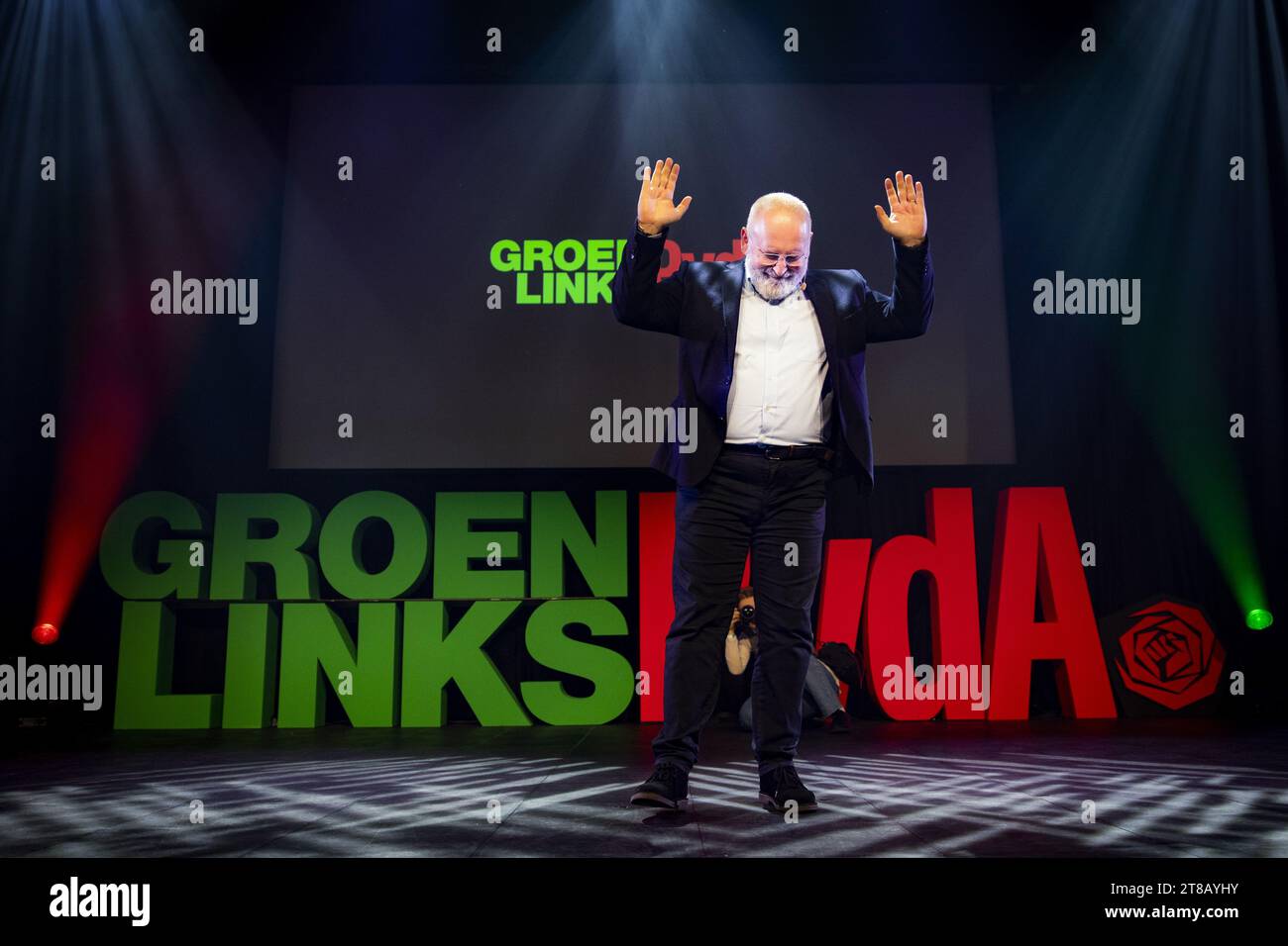 HAARLEM - Frans Timmermans beim letzten Wahlkampftreffen von GroenLinks ...