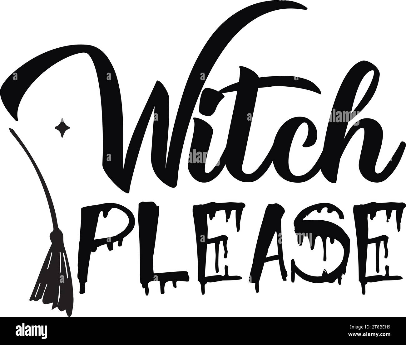 Hexe silhouette Ausgeschnittene Stockfotos und -bilder - Alamy