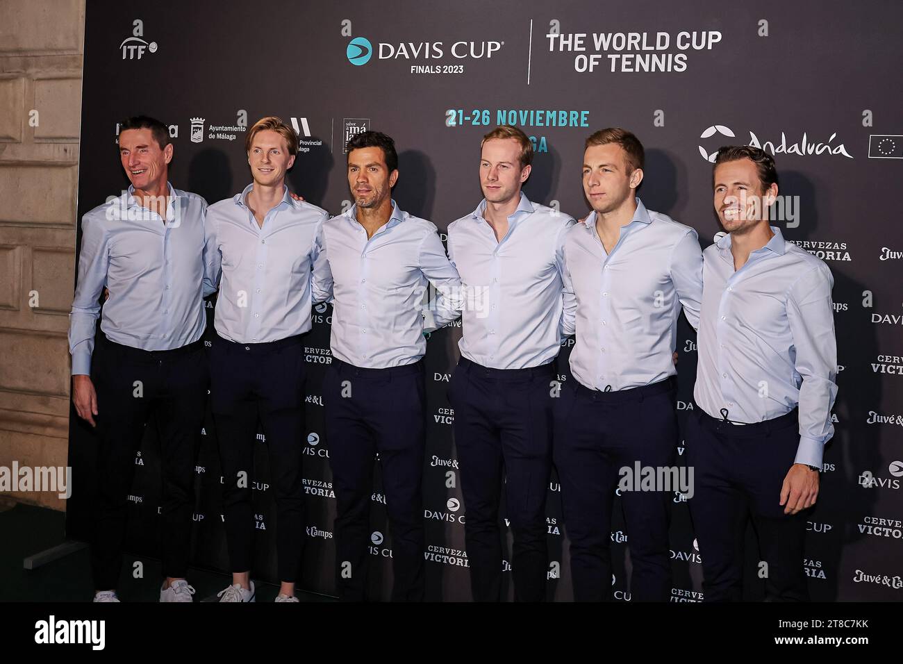 Malaga, Malaga, Spanien. November 2023. Team Niederlande, u.a. Tallon ...