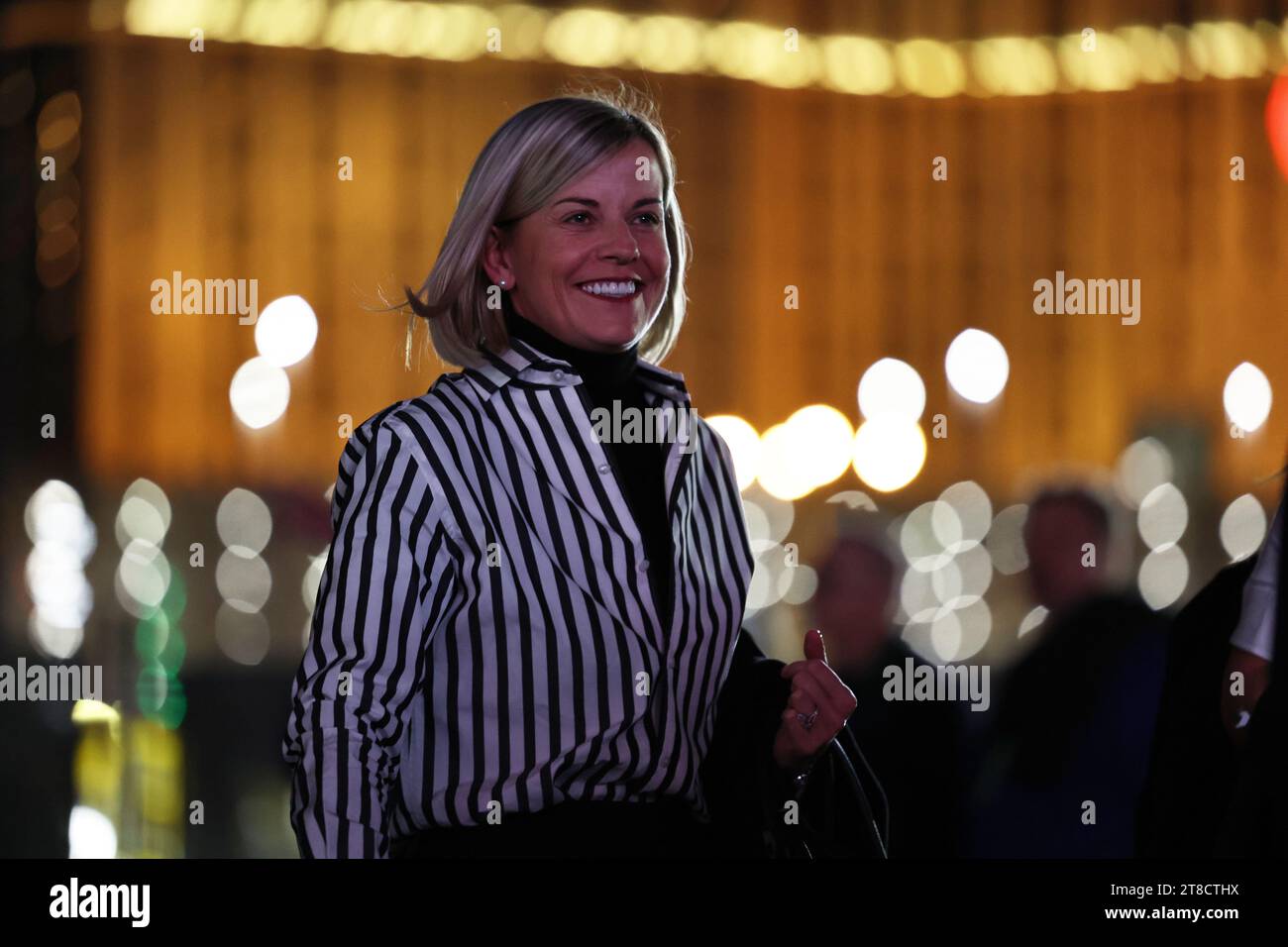 LAS VEGAS, NEVADA, USA 17. November 2023; Susie WOLFF, Ehefrau von Toto ...