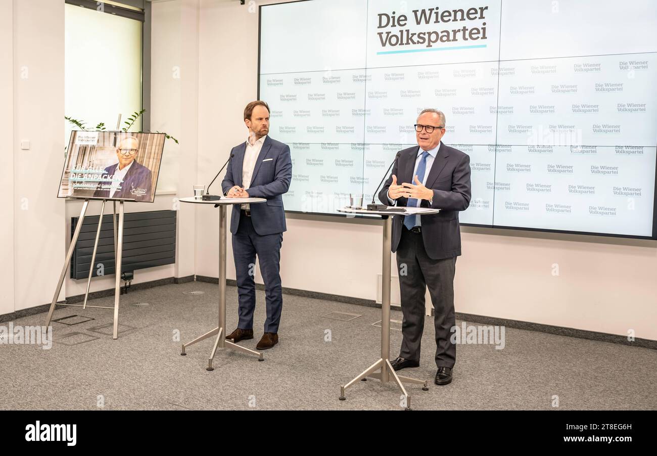 20231120 PK OeVP Wien anl. Klubtagung - Kampagne-Praesentation-für alle die anpacken in Job ...