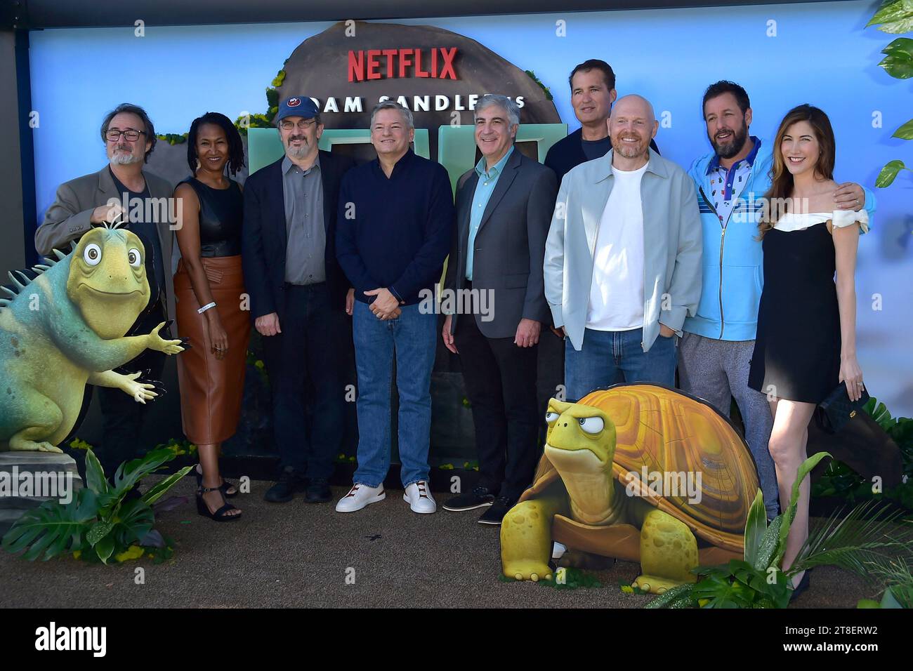 Robert Marianetti, Karen Toliver, Robert Smigel, Ted Sarandos, David ...