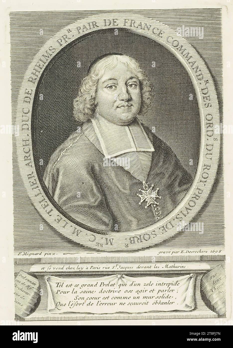 herr. C. M. LE TELLIER ARCH. HERZOG VON REIMS PRR. PAAR FRANKREICH ...