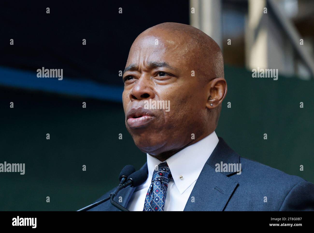 New York, Usa. November 2023. Der Bürgermeister von New York City, Eric ...