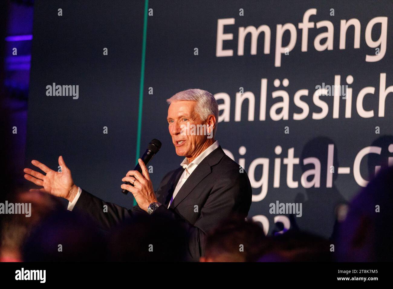 Bitkom-Präsident Dr. Ralf Wintergerst auf dem Bitkom Empfang ...