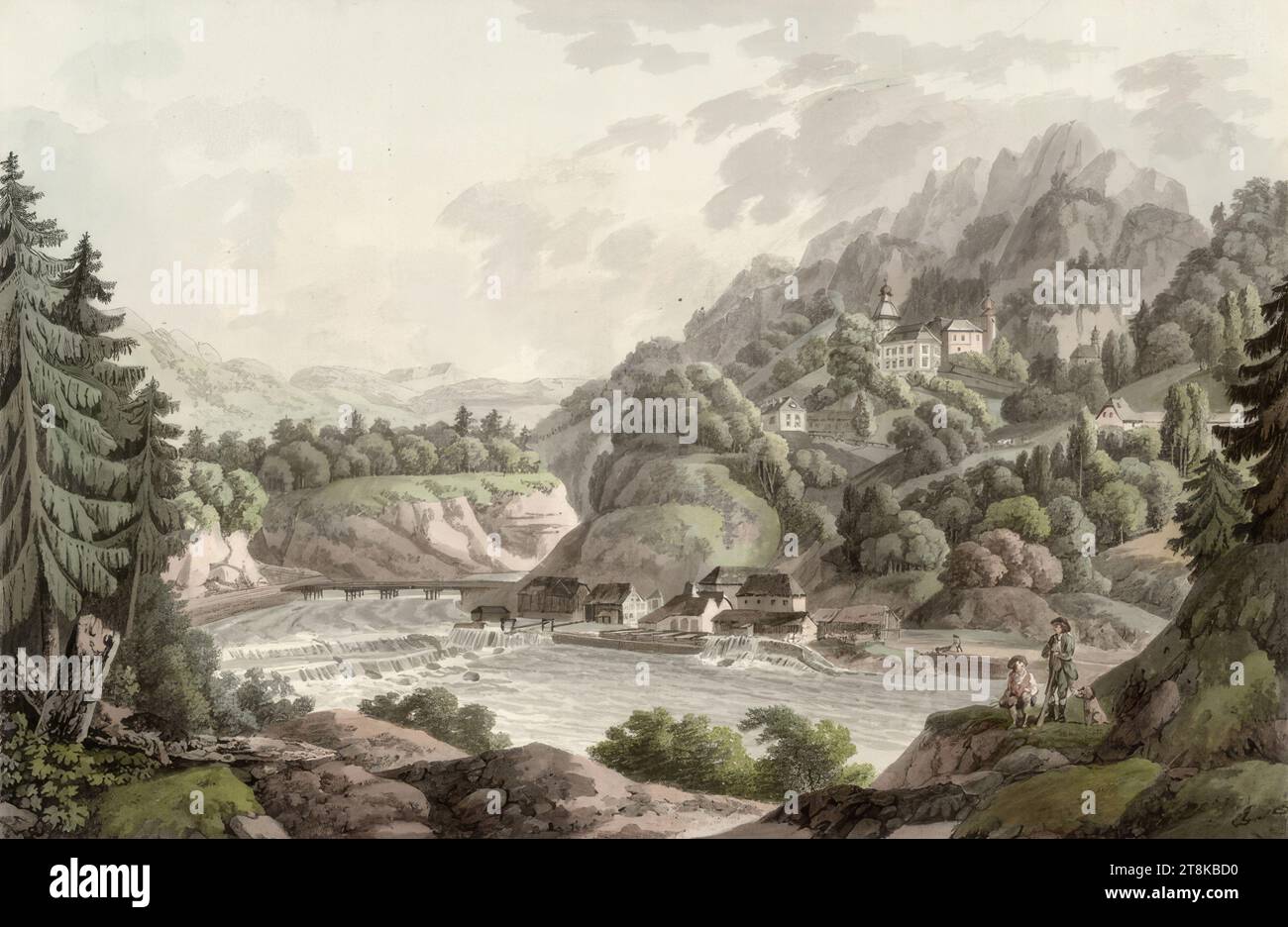 Schloss Klaus, Vues de différens Bourgs Villes de Autriche sup. Et inf ...