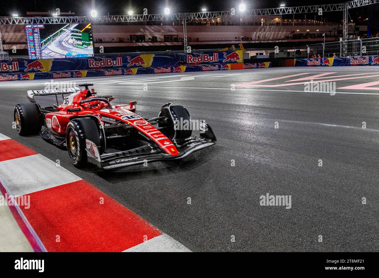 Las Vegas, USA. November 2023. Ferrari-Fahrer Charles Leclerc von ...