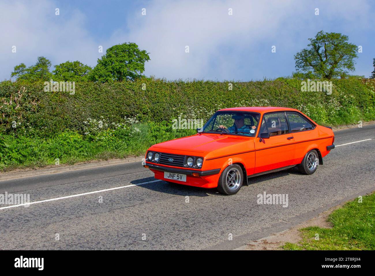 1979 70er Jahre Venezian Red, Ford Escort RS Custom, ein 2,0-Liter ...