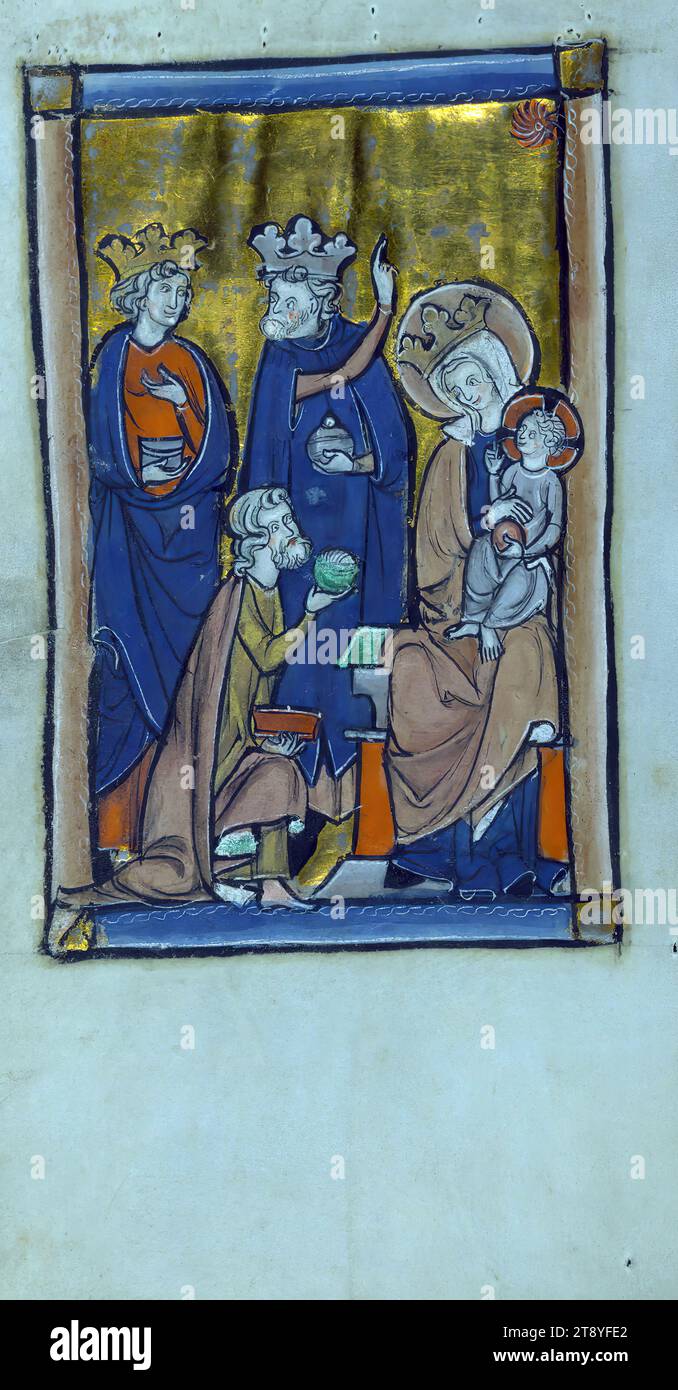 Psalter für Zisterzienserin Bittstellerin, Anbetung der Könige, dieser biblische Psalter wurde ...