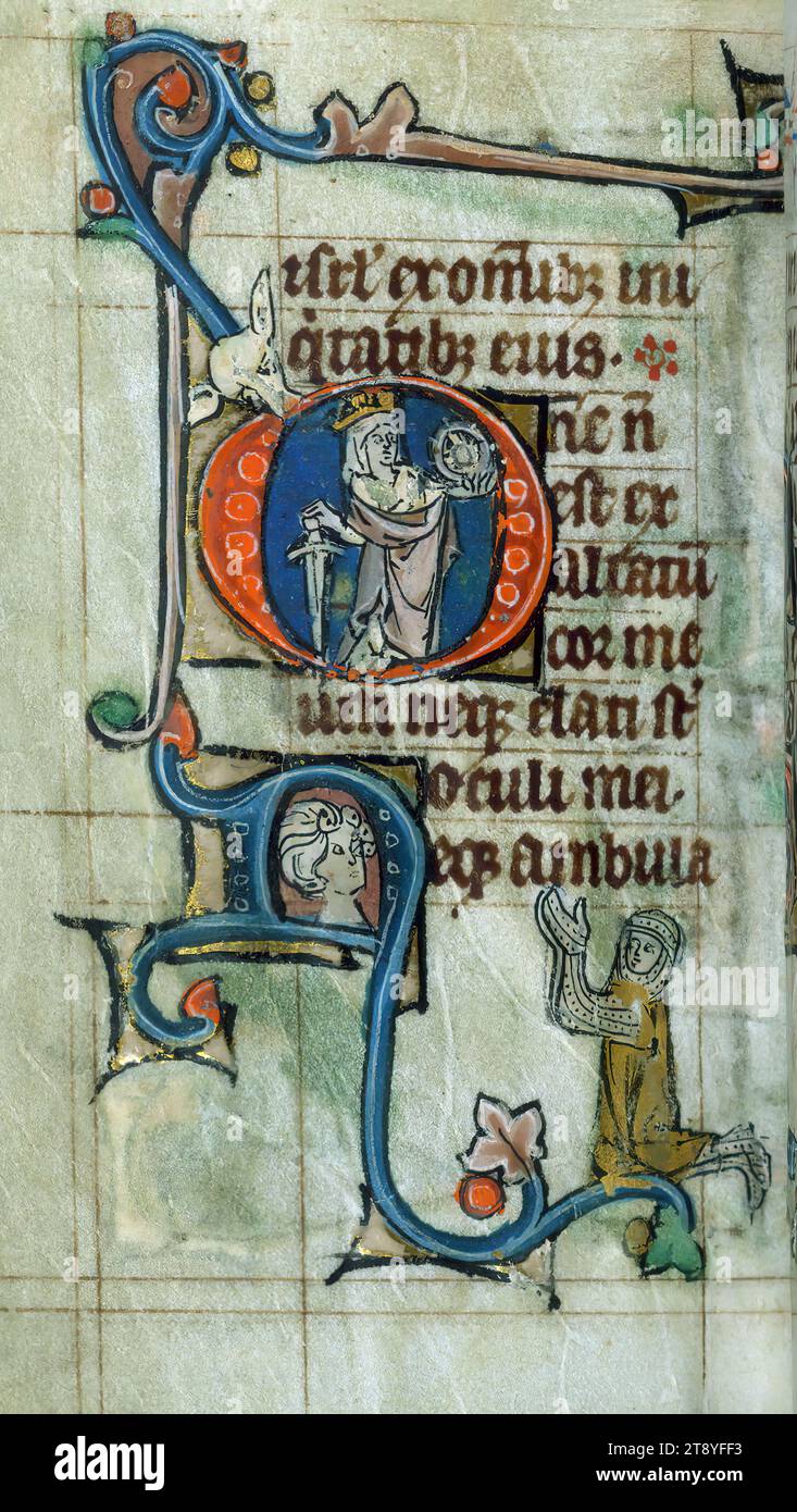 Stundenbuch (unvollständig), anfänglich „D“ mit St. Katharina von ...