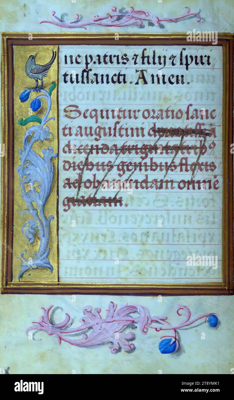 Gebetsbuch (Fragment), dieses Gebetsbuch wurde ca. 1520-30, wahrscheinlich in Brüssel, im Stil ...