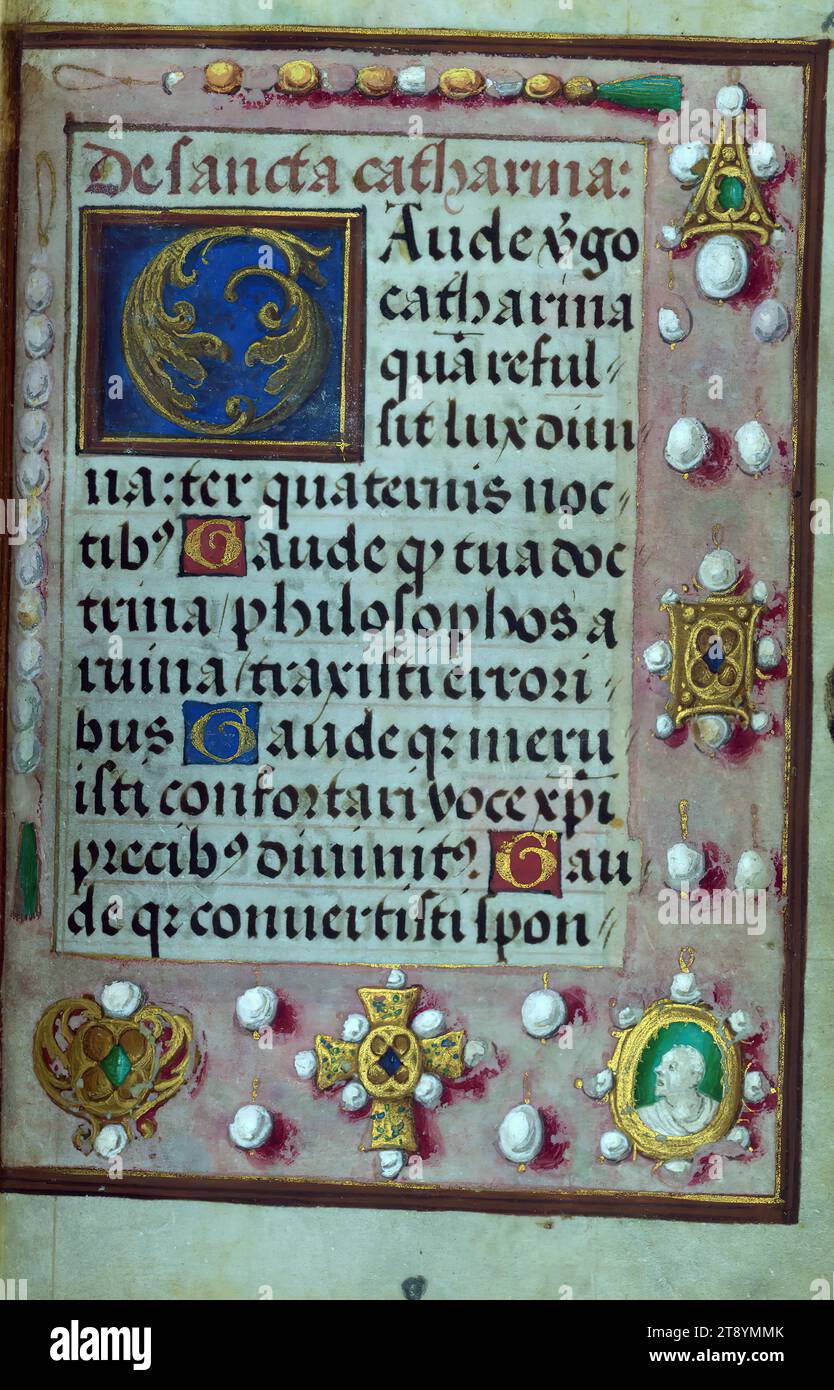 Gebetsbuch (Fragment), dekorierte Initiale, dieses Gebetsbuch entstand ca. 1520-30 ...