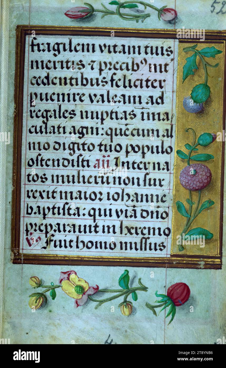 Gebetsbuch (Fragment), dieses Gebetsbuch wurde ca. 1520-30, wahrscheinlich in Brüssel, im Stil ...