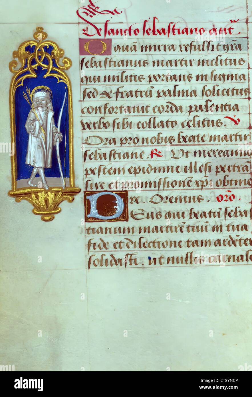 Stundenbuch (Nutzung von Rom), St. Sebastian, das im 15. Jahrhundert ...