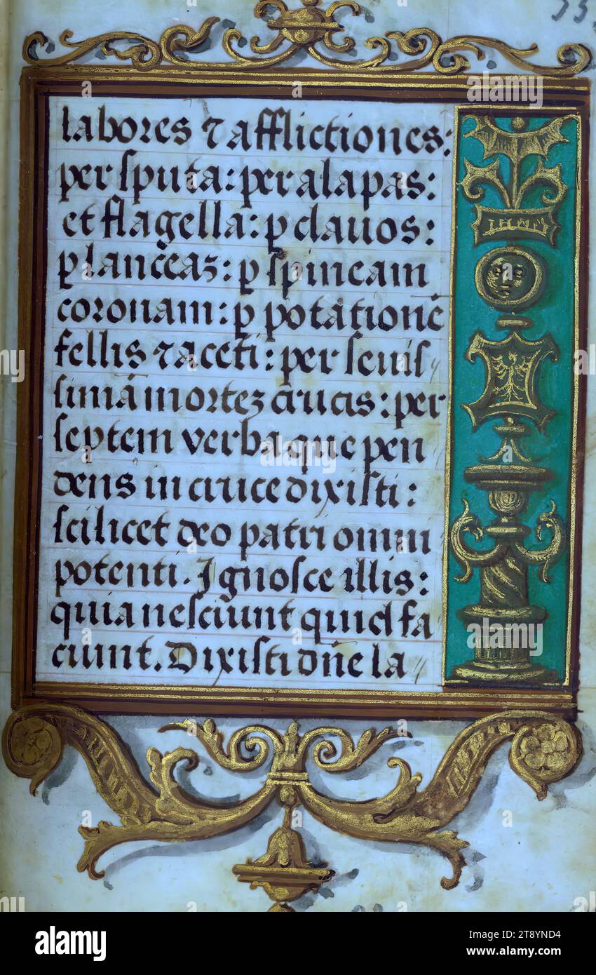 Gebetsbuch (Fragment), dieses Gebetsbuch wurde ca. 1520-30, wahrscheinlich in Brüssel, im Stil ...