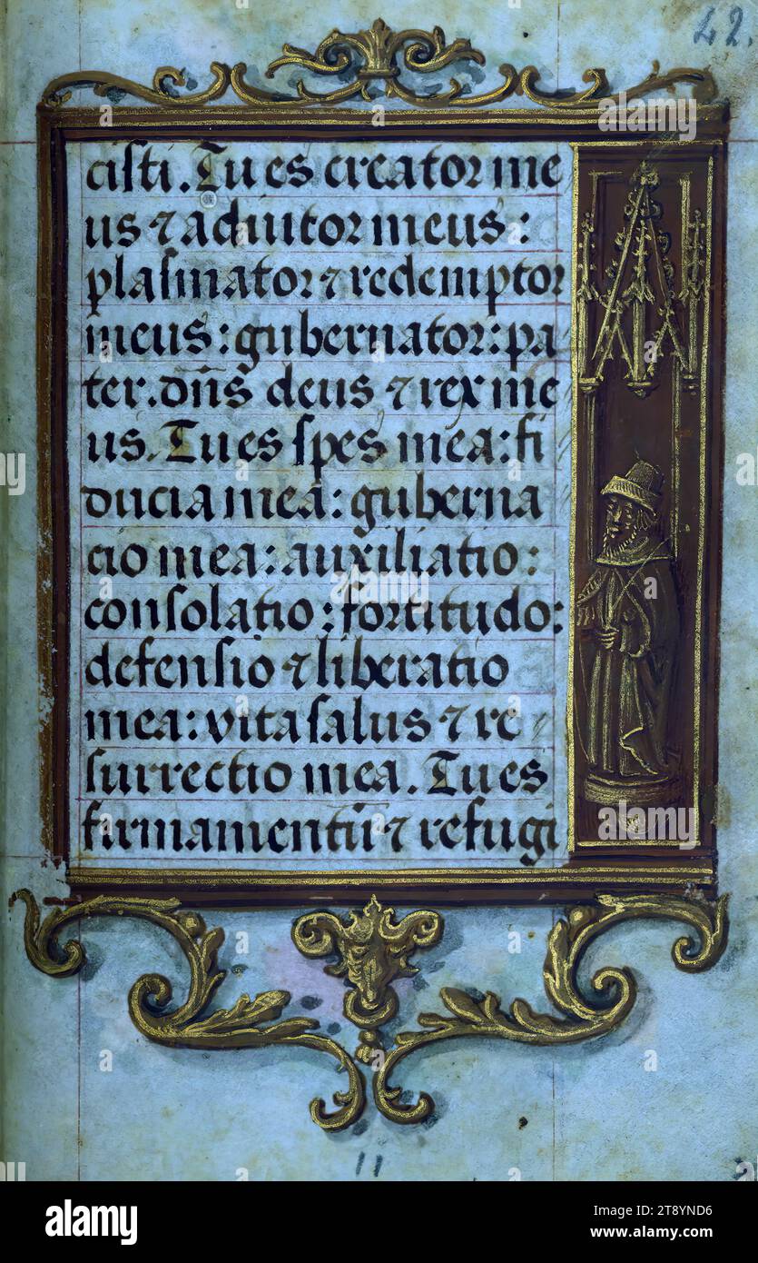 Gebetsbuch (Fragment), dieses Gebetsbuch wurde ca. 1520-30, wahrscheinlich in Brüssel, im Stil ...