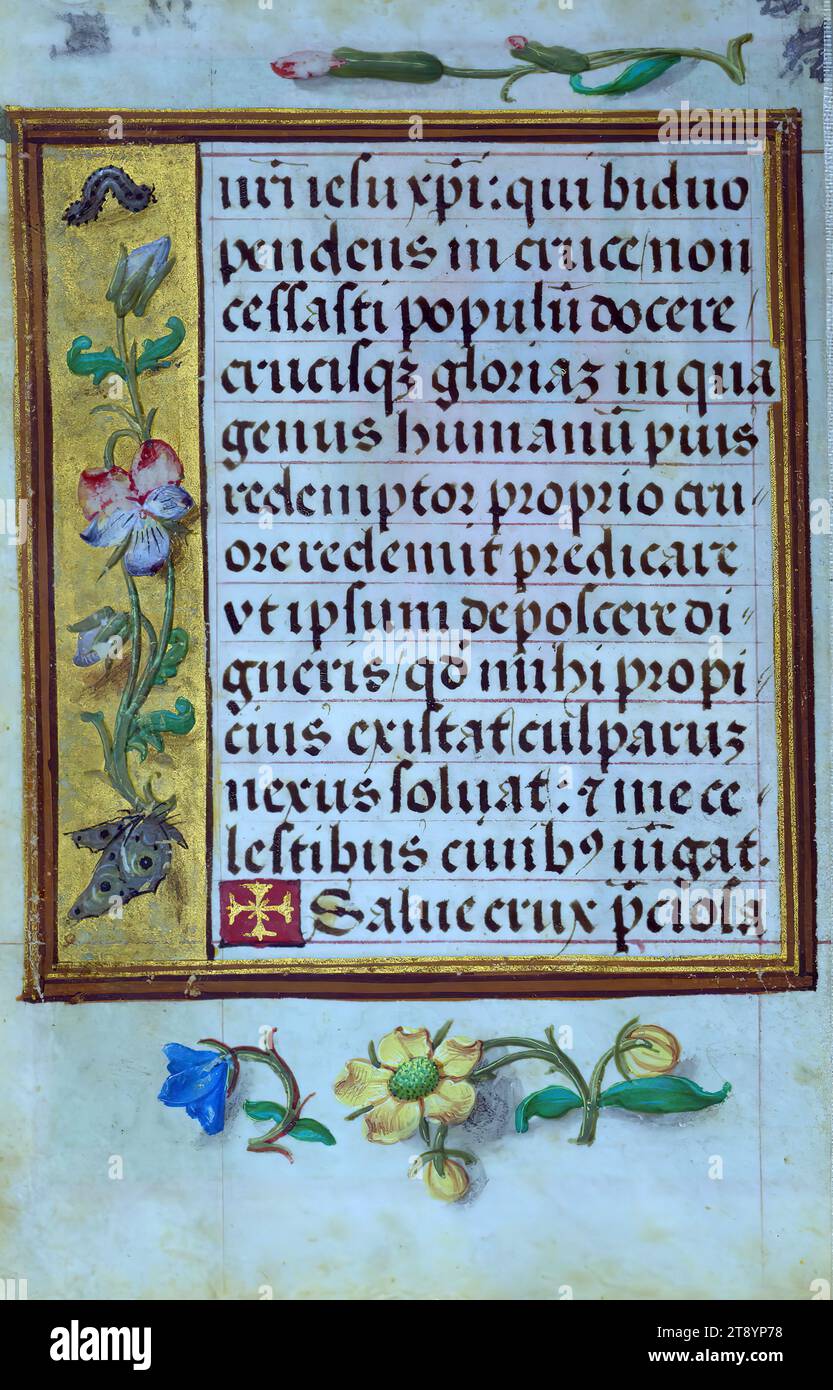 Gebetsbuch (Fragment), dieses Gebetsbuch wurde ca. 1520-30, wahrscheinlich in Brüssel, im Stil ...