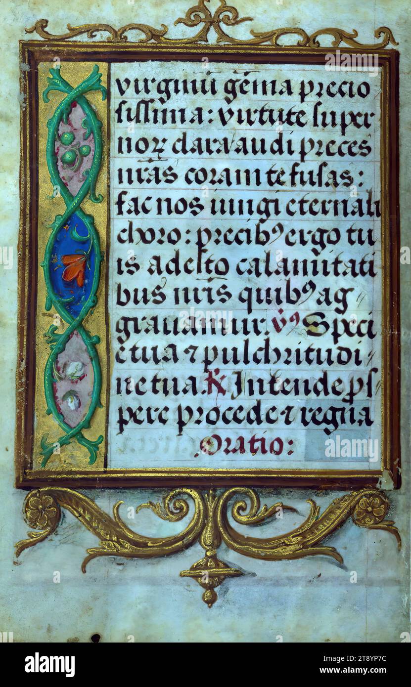 Gebetsbuch (Fragment), dieses Gebetsbuch wurde ca. 1520-30, wahrscheinlich in Brüssel, im Stil ...