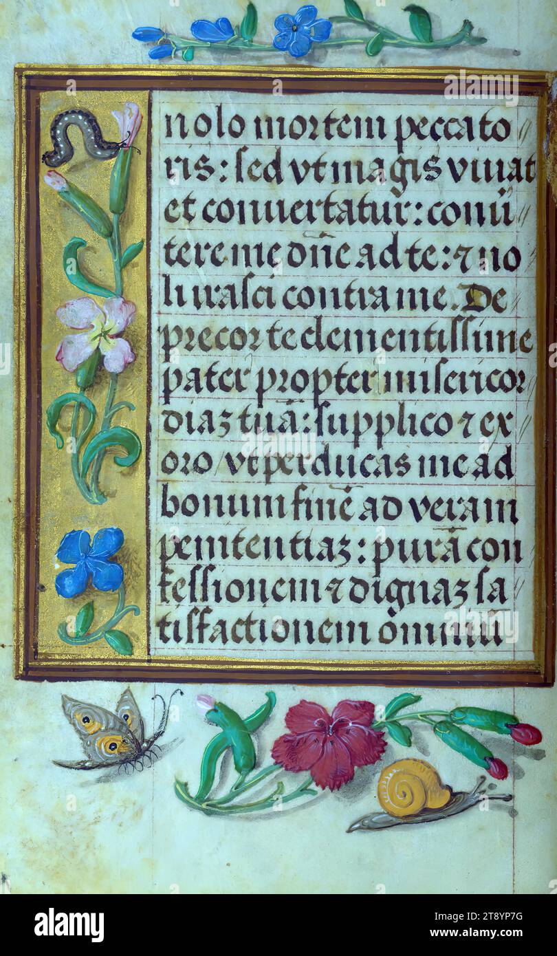 Gebetsbuch (Fragment), dieses Gebetsbuch wurde ca. 1520-30, wahrscheinlich in Brüssel, im Stil ...