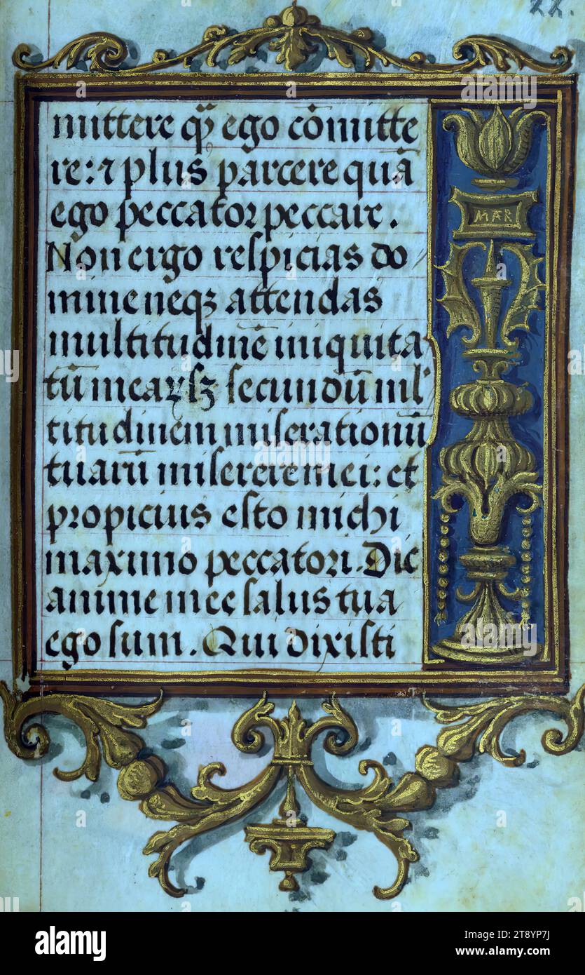 Gebetsbuch (Fragment), dieses Gebetsbuch wurde ca. 1520-30, wahrscheinlich in Brüssel, im Stil ...