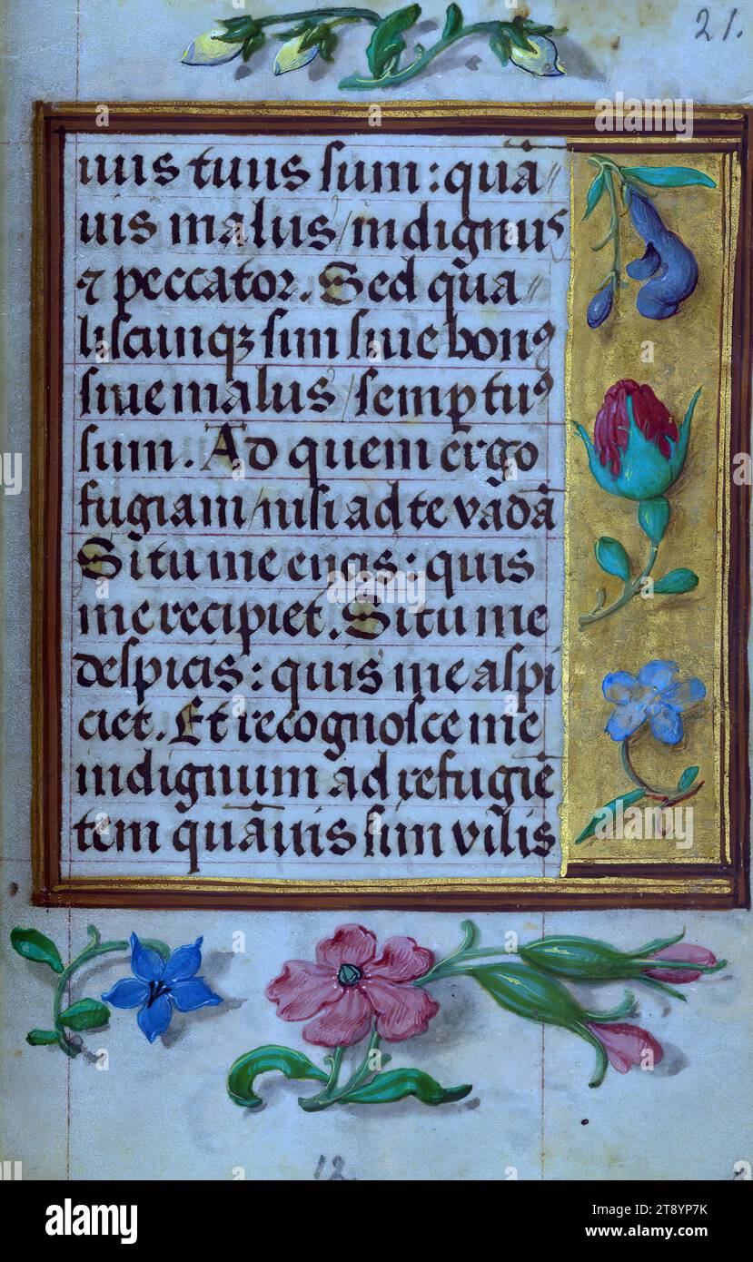 Gebetsbuch (Fragment), dieses Gebetsbuch wurde ca. 1520-30, wahrscheinlich in Brüssel, im Stil ...