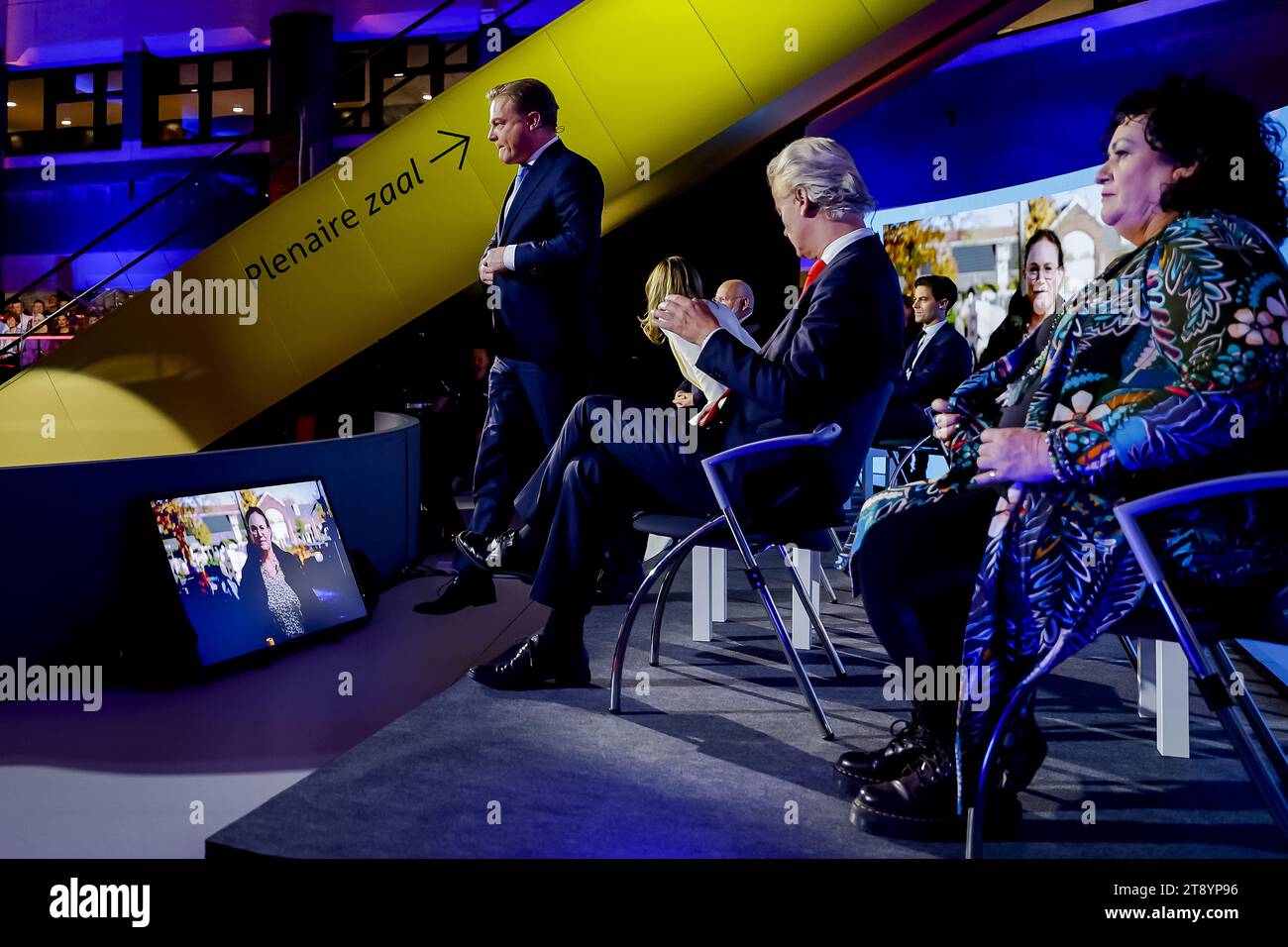 DIE HAAG - Pieter Omtzigt (NSC), Geert Wilders (PVV) und Caroline van ...