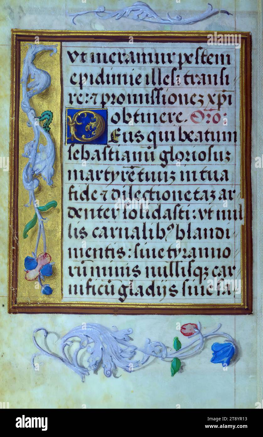 Gebetsbuch (Fragment), dieses Gebetsbuch wurde ca. 1520-30, wahrscheinlich in Brüssel, im Stil ...