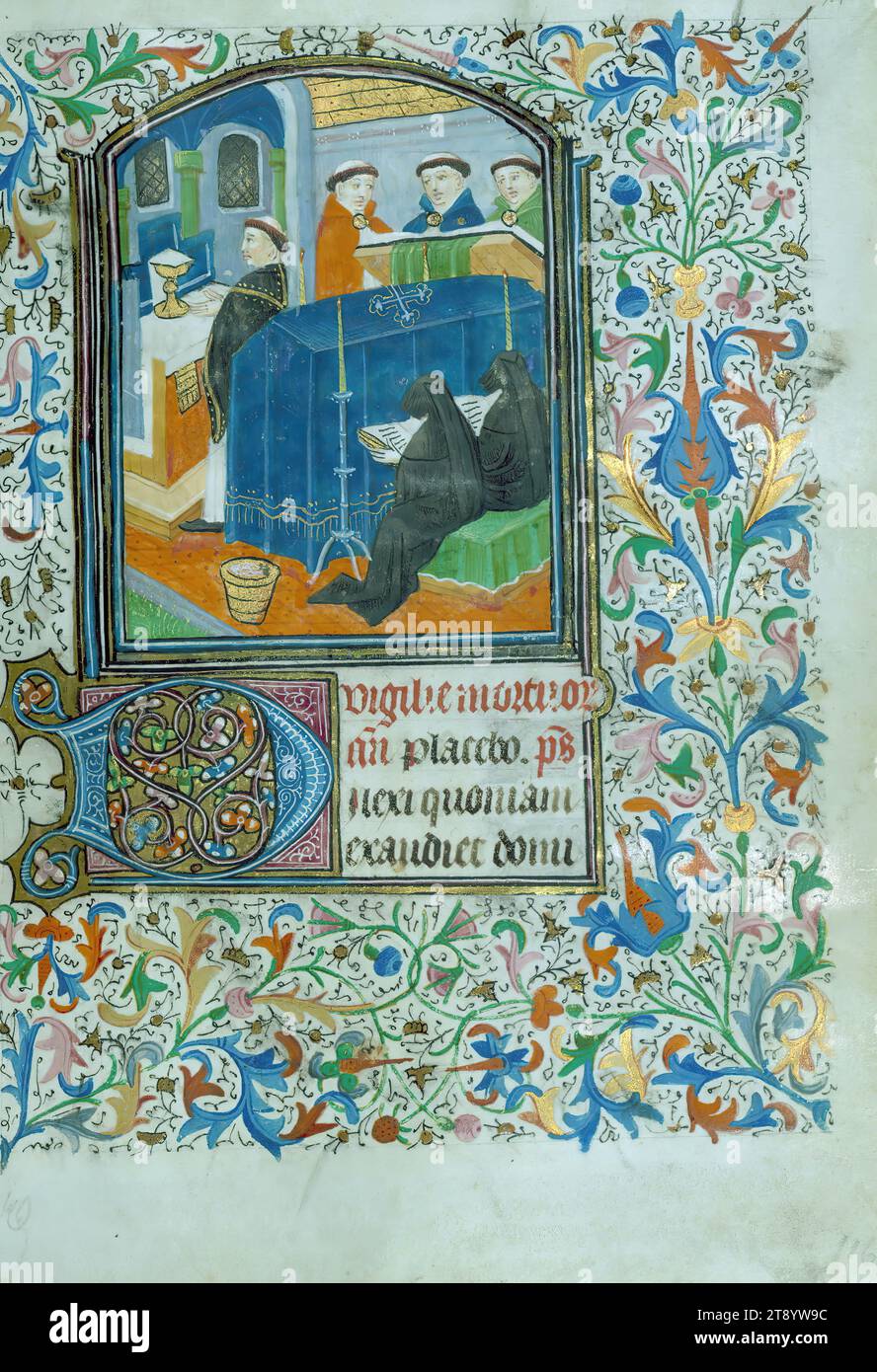 Stundenbuch, Bestattungsdienst, dieses Stundenbuch wurde um ca. 1440-50 ...