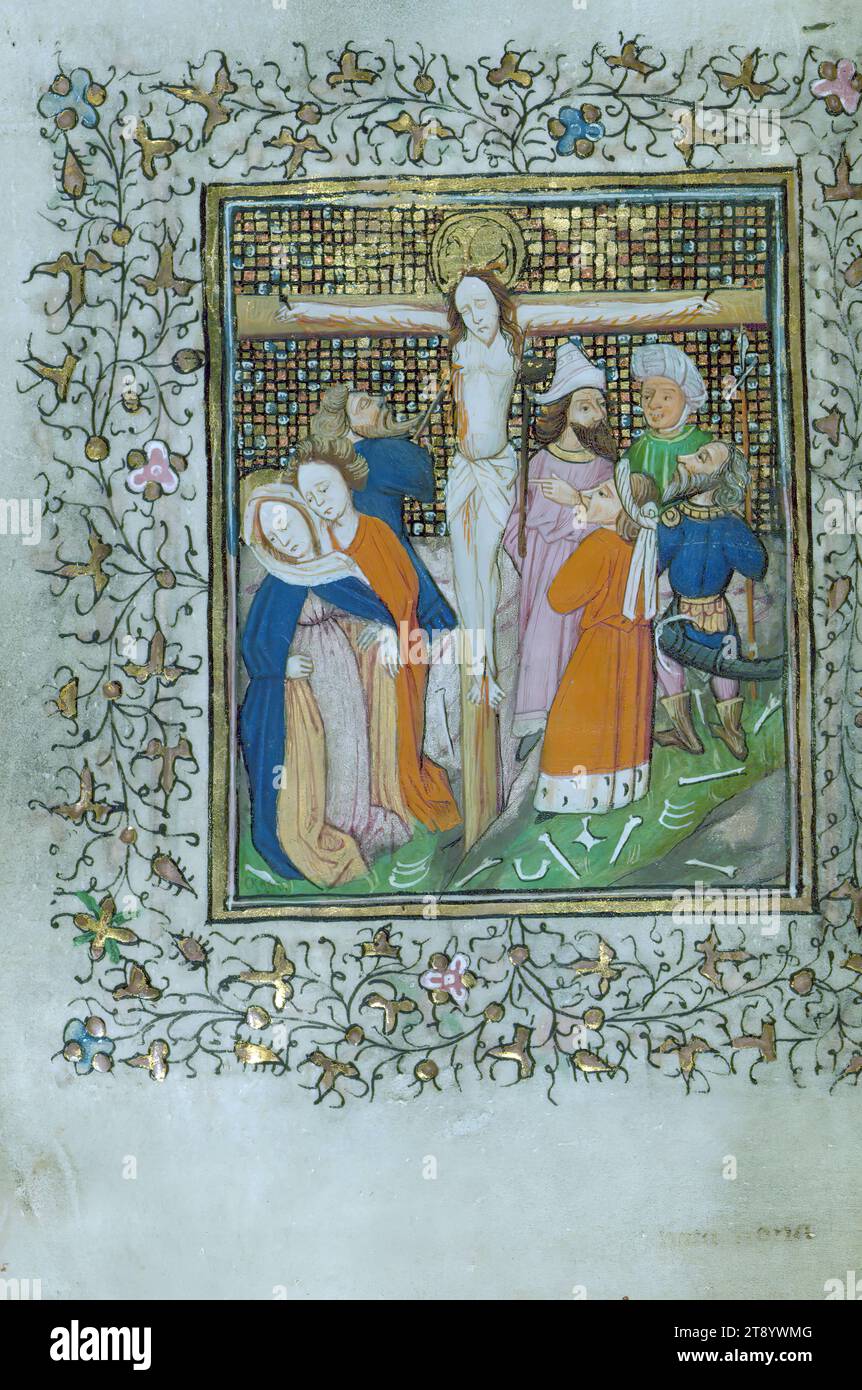 Buch der Stunden (Zisterzienserin), Kreuzigung mit Longinus und Stephaton, dieses Buch der ...