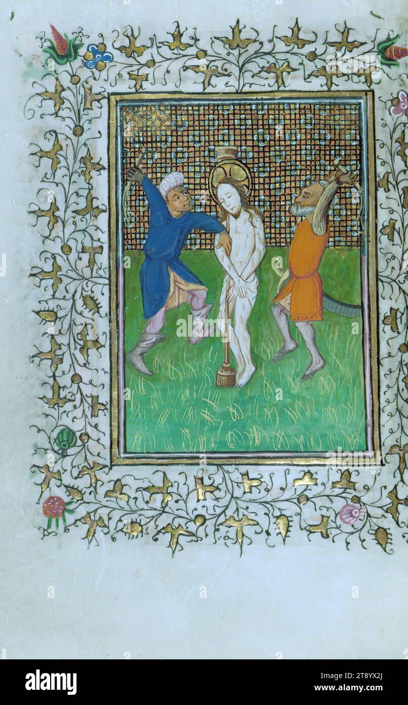 Stundenbuch (Zisterzienserin), Geißelung Christi, dieses Stundenbuch wurde um ca. 1440 im ...
