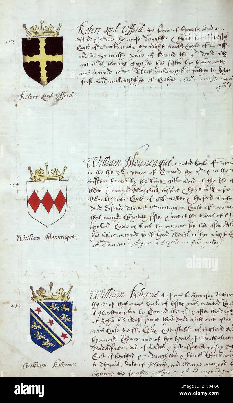 Buch der englischen Heraldik, Wappen von Robert Lord Ufford, William ...