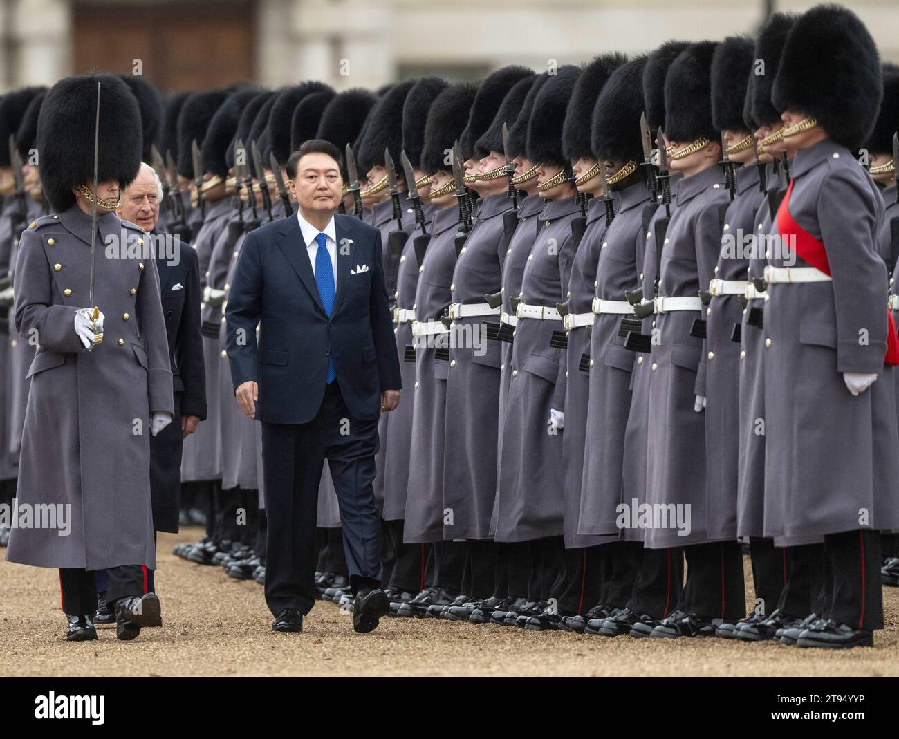 London, England. UK. 21. November 2023. Der südkoreanische Präsident ...