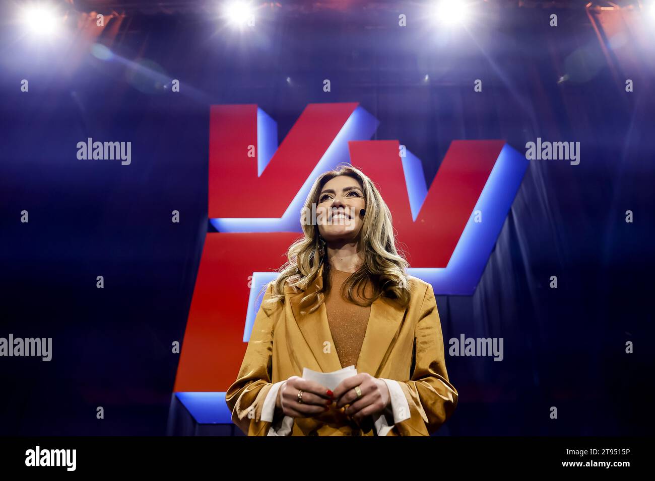 DER HAAG-VVD-Führer Dilan Yesilgoz reagiert auf die Ergebnisse der ...