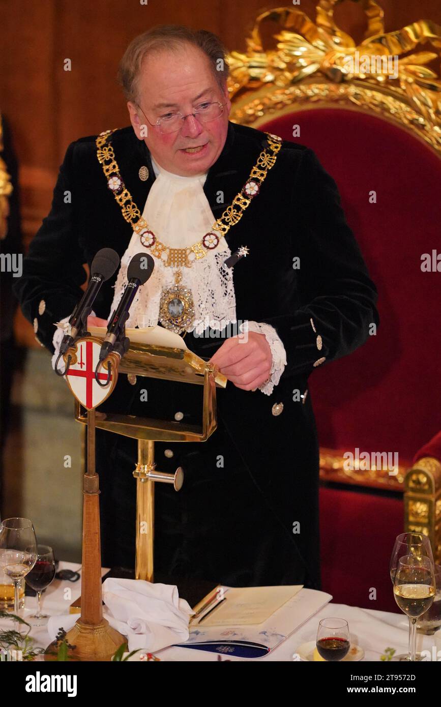 Lord Mayor of the City of London Professor Michael Mainelli während des ...