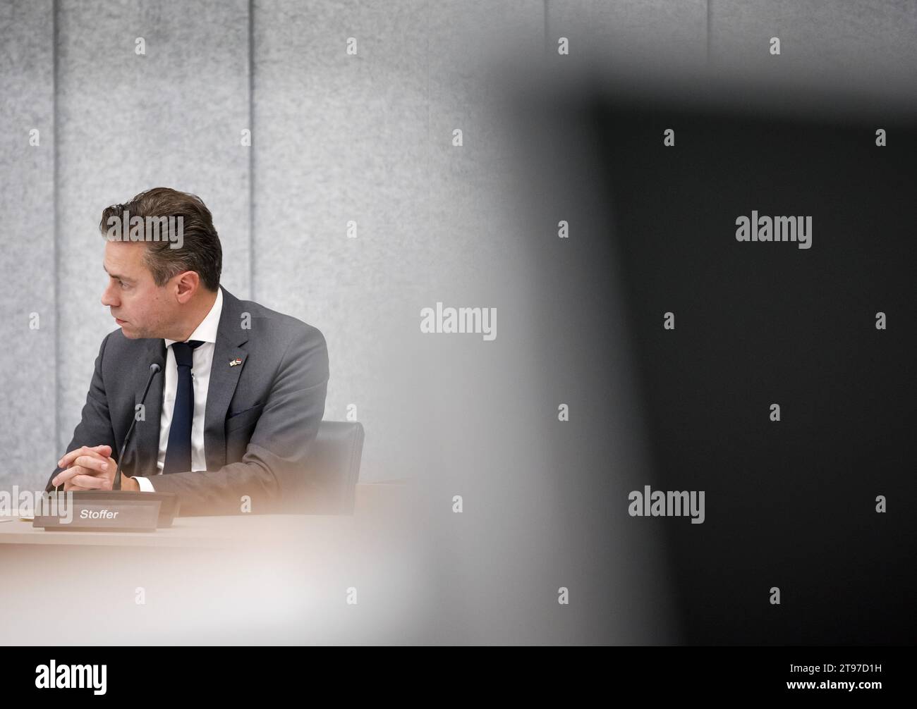 DEN HAAG - Chris Stoffer (SGP) während einer Debatte im ...