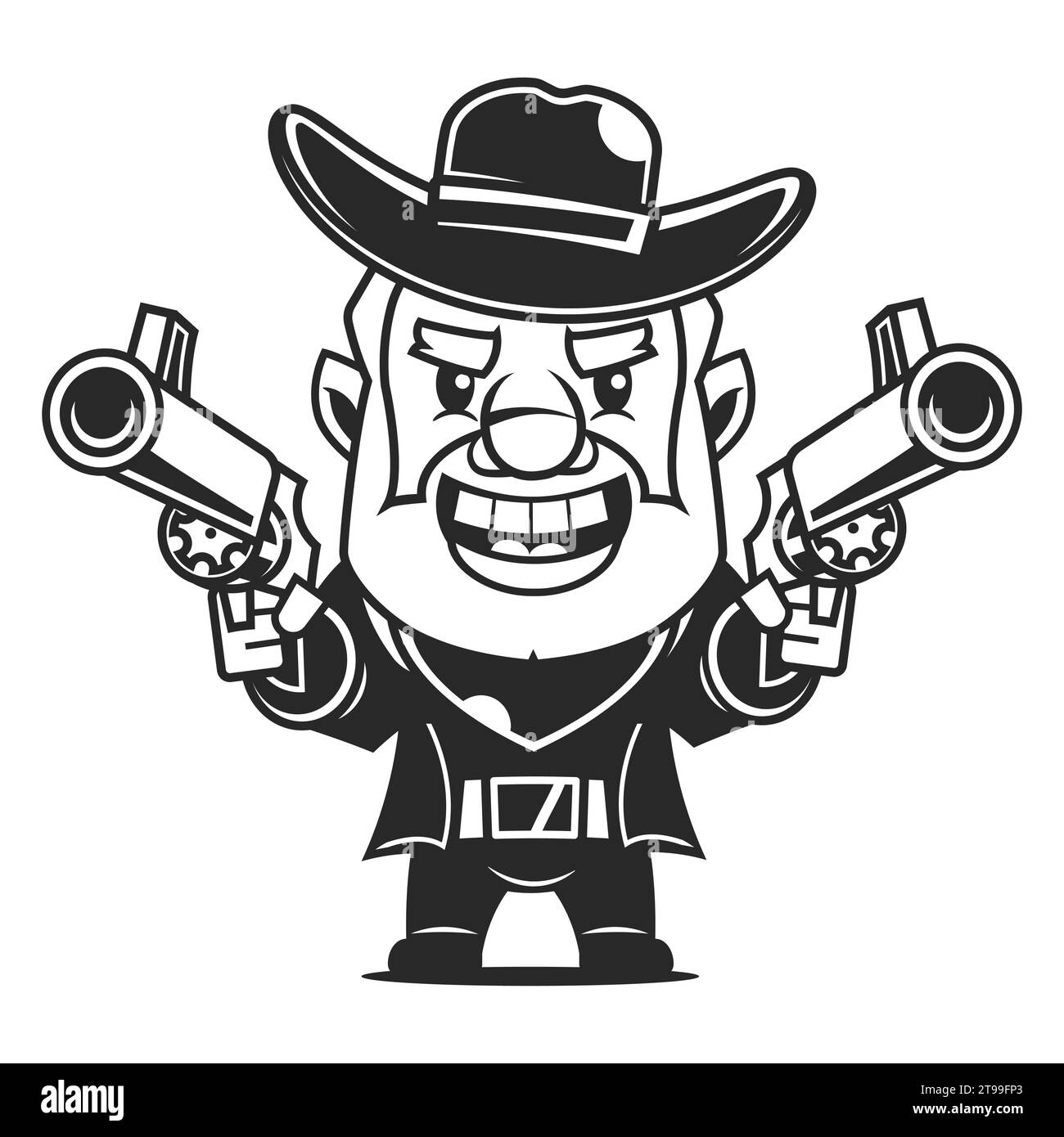 Wild West Gunslinger Cowboy eps Dateitypen Western Pistol Grunge ...