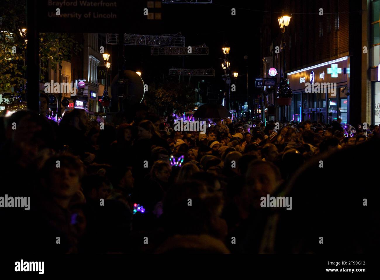 Lincoln, Lincolnshire, Großbritannien. Am 23. November 2023 wurde ...