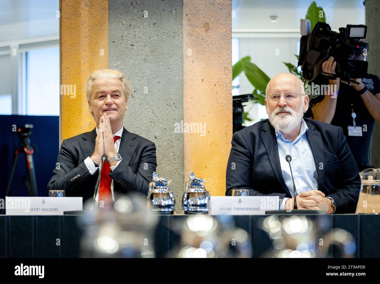 DIE HAAG - Geert Wilders (PVV) und Frans Timmermans (GroenLinks/PvdA ...