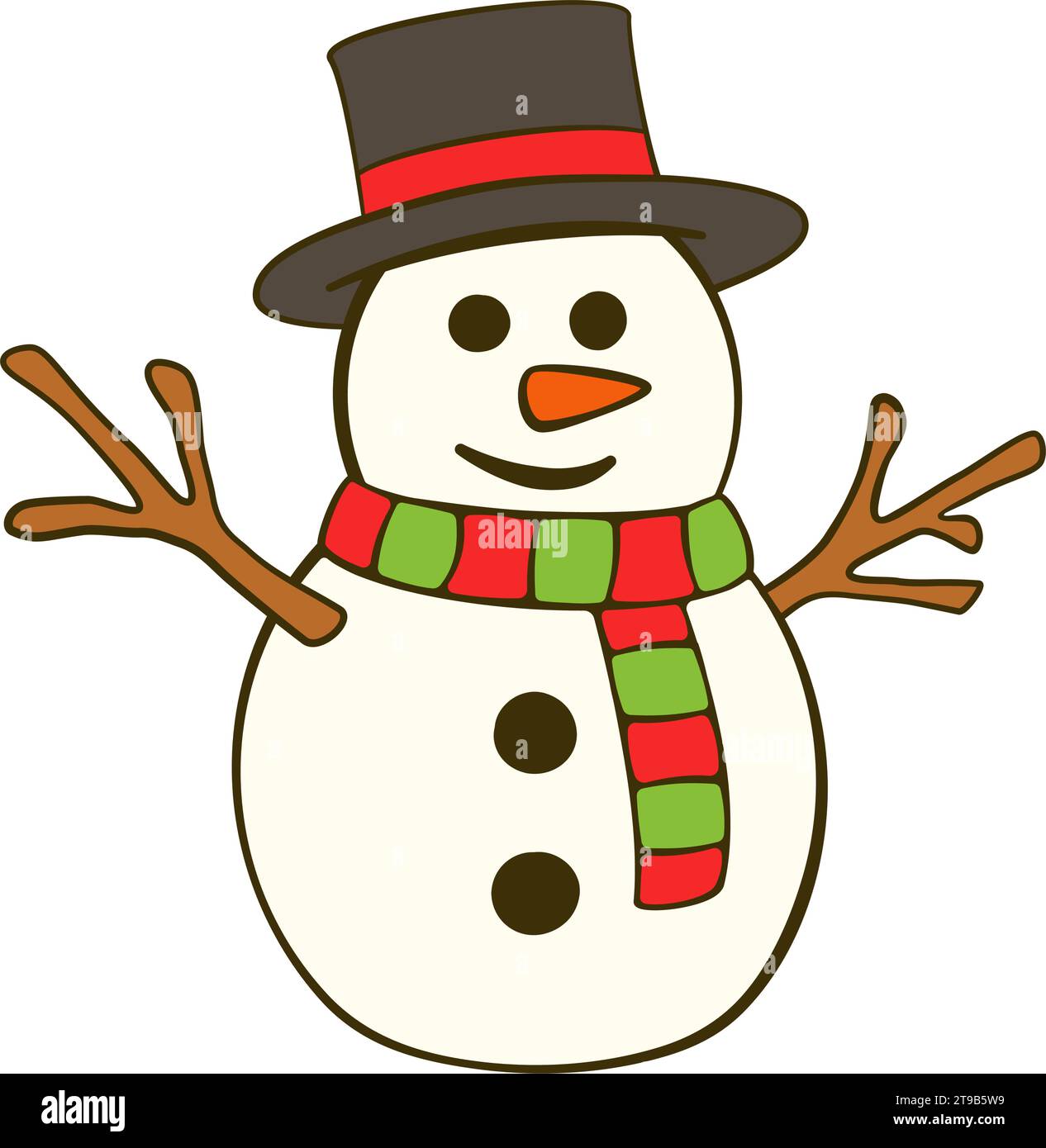 Lustiger schneemann Stock-Vektorgrafiken kaufen - Alamy