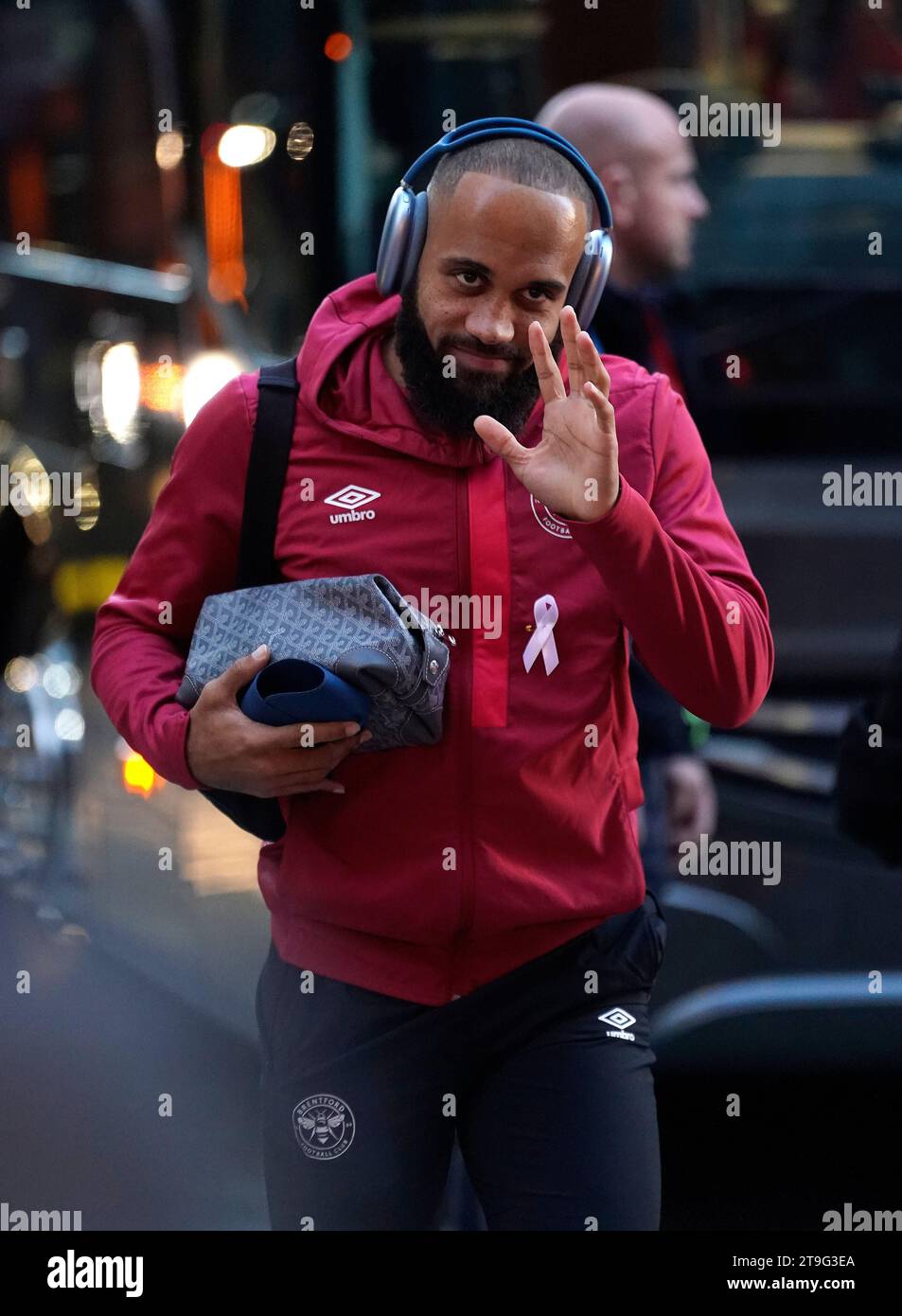 Brentfords Bryan Mbeumo traf vor dem Spiel der Premier League im Gtech ...