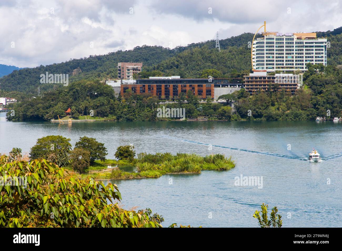 Sun Moon Lake, Yuchi, Taiwan - 9. Oktober 2023: Sun Moon Lake, Nantou ...