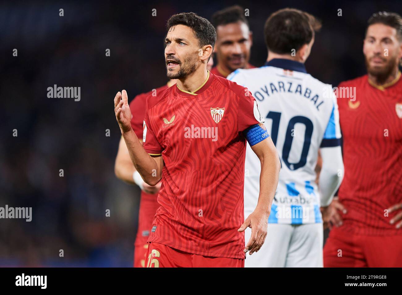 Jesus Navas vom Sevilla FC in Aktion beim LaLiga EA Sports Spiel ...