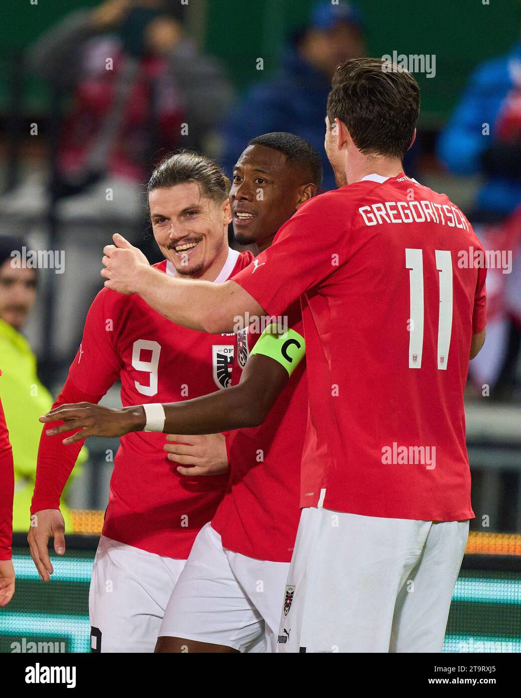 Marcel Sabitzer, AUT 9 feiert sein Tor, glücklich, lachen, feiern, 1-0 ... Marcel Sabitzer, AUT 9 feiert sein Tor, glücklich, lachen, feiern, 1-0 ...